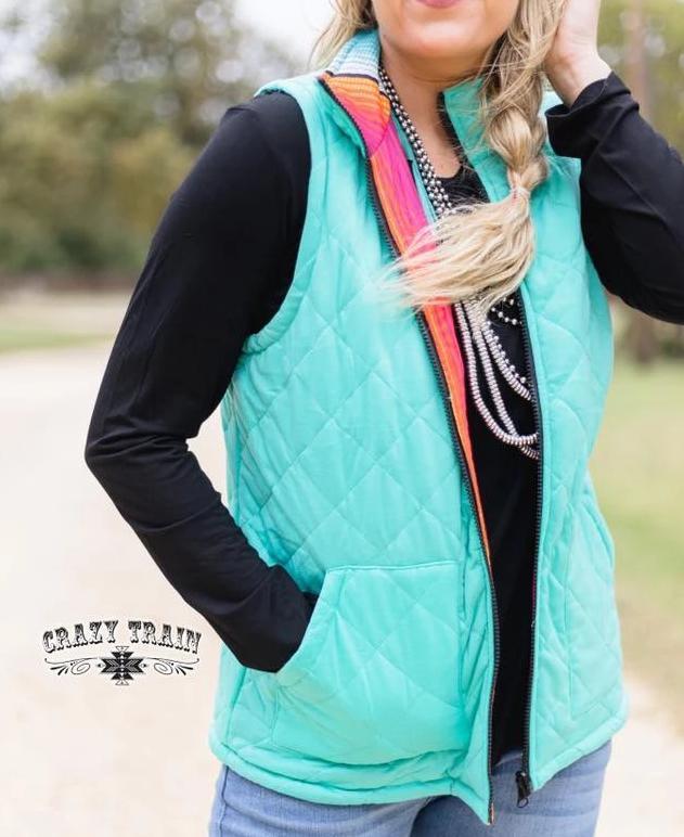 West Town Reversible Vest – Rhinestone Divaz